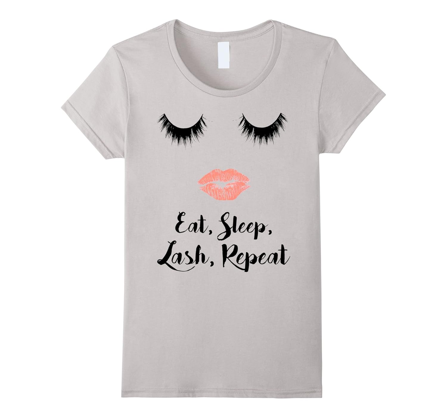 Eat, Sleep, Lash, Repeat Eyelash Makeup Face Tee Shirt-4LVS – 4loveshirt