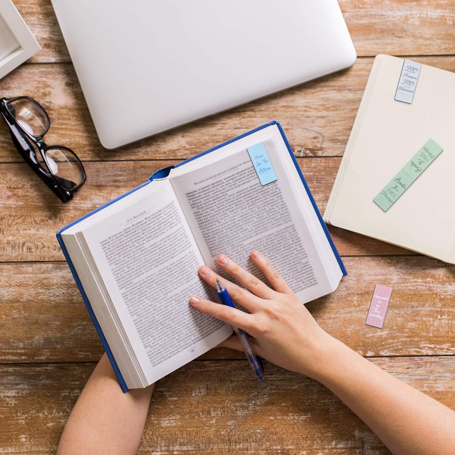 48 Pieces Inspirational Magnetic Bookmarks 16 Designs Motivational ...