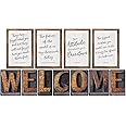 Schoolgirl Style Rustic Welcome Bulletin Board Set—Farmhouse Welcome ...