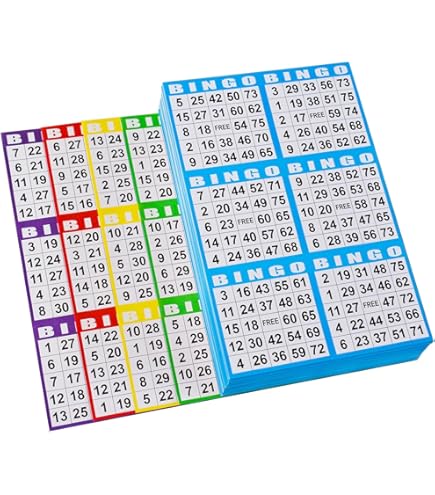 Bulk Bingo Books - 100 Books, 6 Faces Per Sheet, 5 Pages Each ...