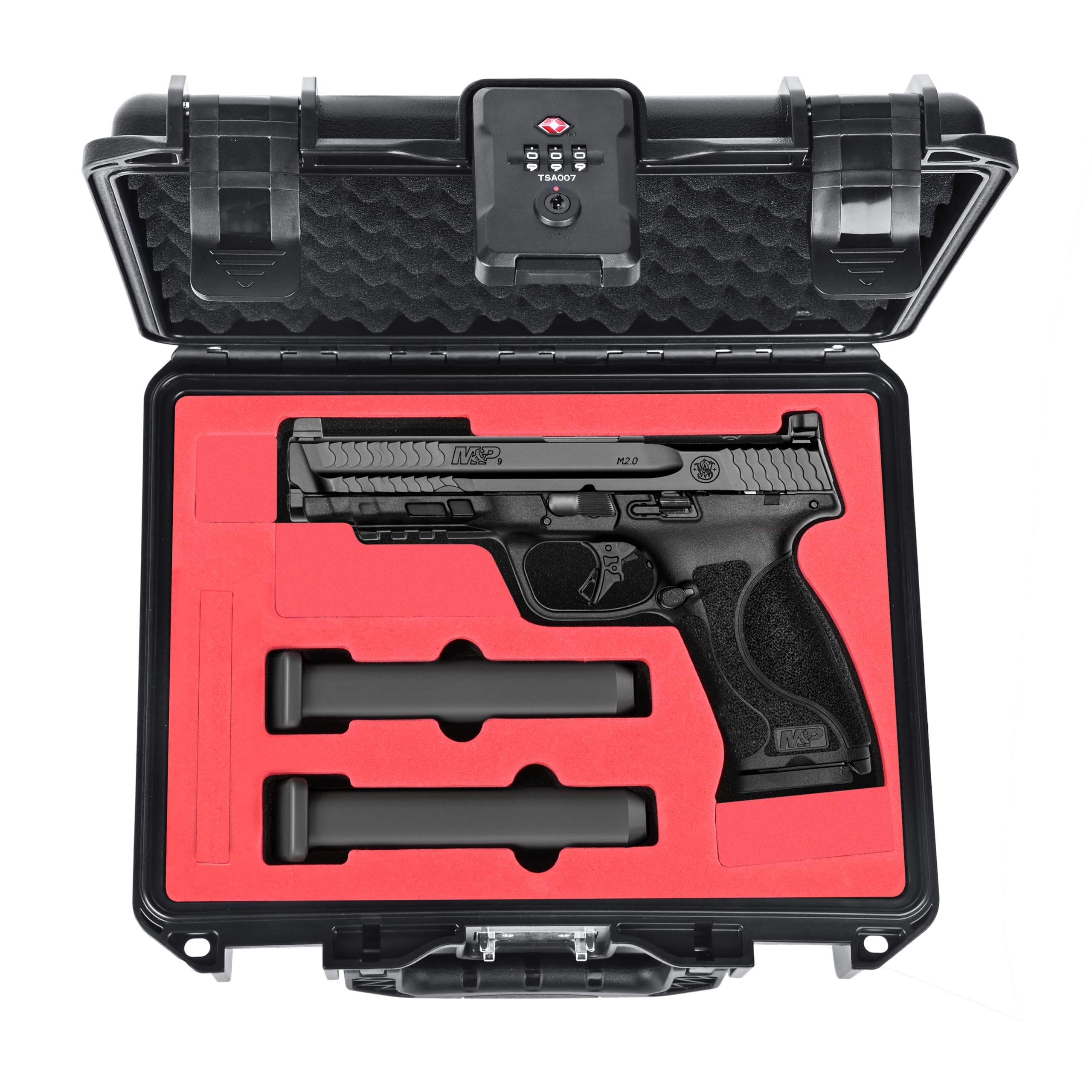 Kinghardcase TSA Combination Lockable Gun Case for Smith & Wesson ...