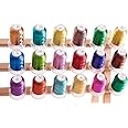 Amazon.com: 18 Spool Metallic Embroidery Machine Thread + Thread Nets