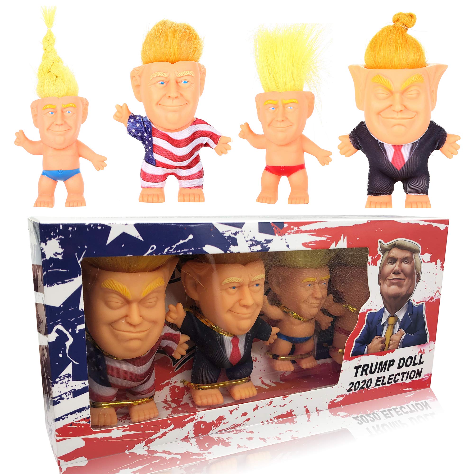 Buy RACODA Donald Trump 2020 Election Collect Modle Long Hair Troll ...