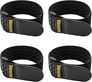 Amazon.com: Trilancer Elastic Cinch Straps with Anti-Slip Strips, 2" x ...