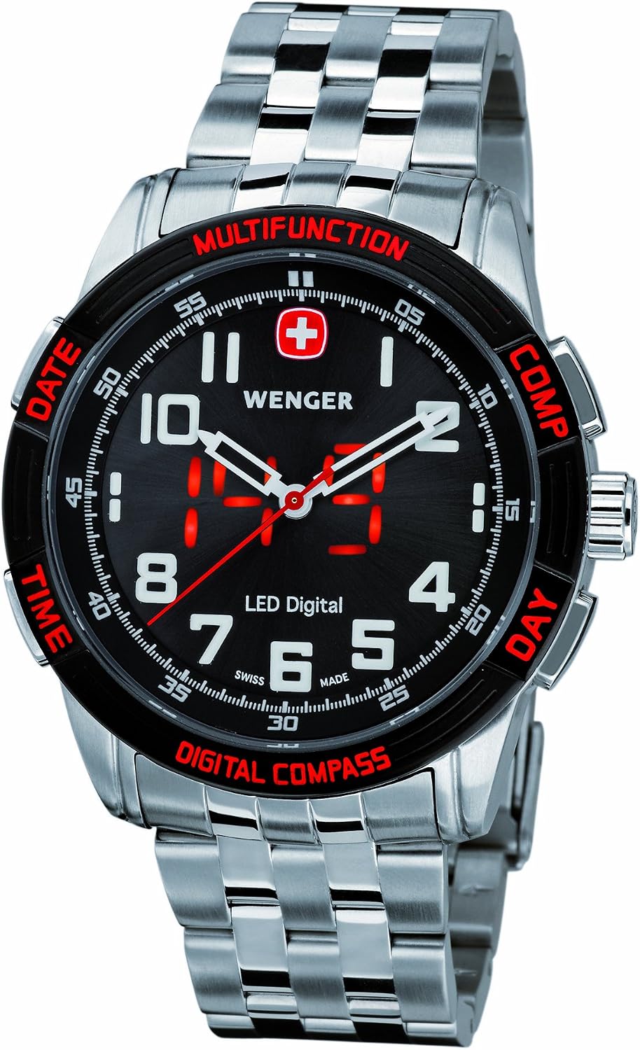 Wenger Herren-Armbanduhr Led Nomad 70436: Amazon.de: Uhren
