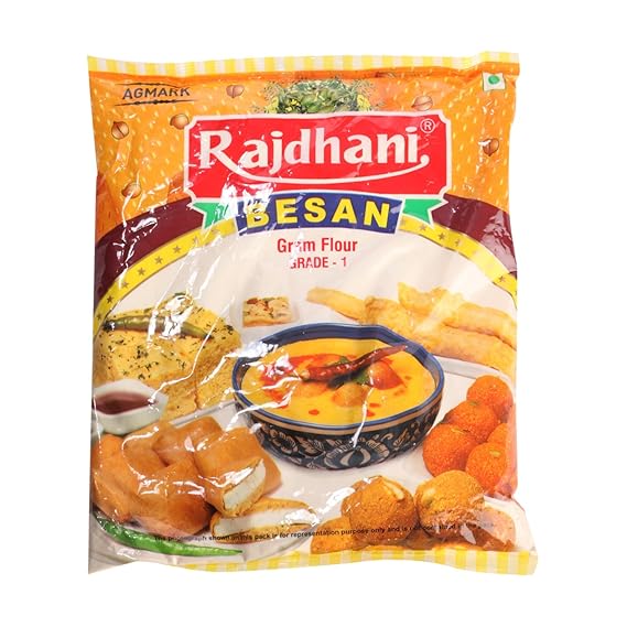 Rajdhani Gram Flour - Besan Grade 1, 500g Pouch: Amazon.in: Grocery ...