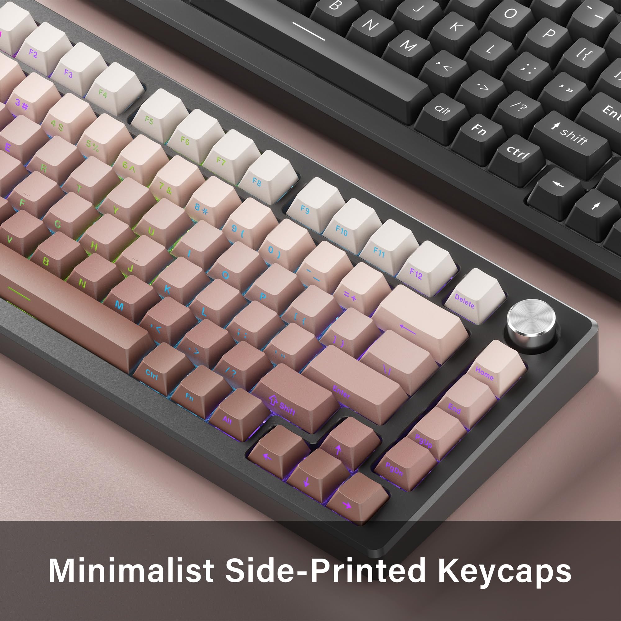 Mua Hkfos Gradient Side Print Keycaps Blush, Double Shot PBT Keycaps 75 ...
