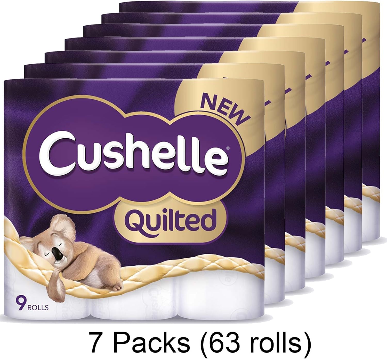 Cushelle Quilted 9 Roll Toilet Roll Tissue Paper 7 Packs 63 Rolls cushelle-quilted-9-roll-toilet-roll-tissue-paper-7-packs-63-rolls