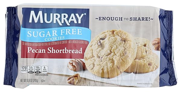 MURRAY COOKIES, SUGAR FREE, PECAN SHORTBREAD - Korting Discount Outlet