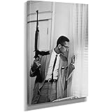 Amazon.com: Black White Malcolm X With Gun Movie Actor Star Poster Wall ...
