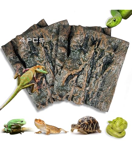 Tank Background POPETPOP Lifelike Background Board For Reptile Tanks Pu ...