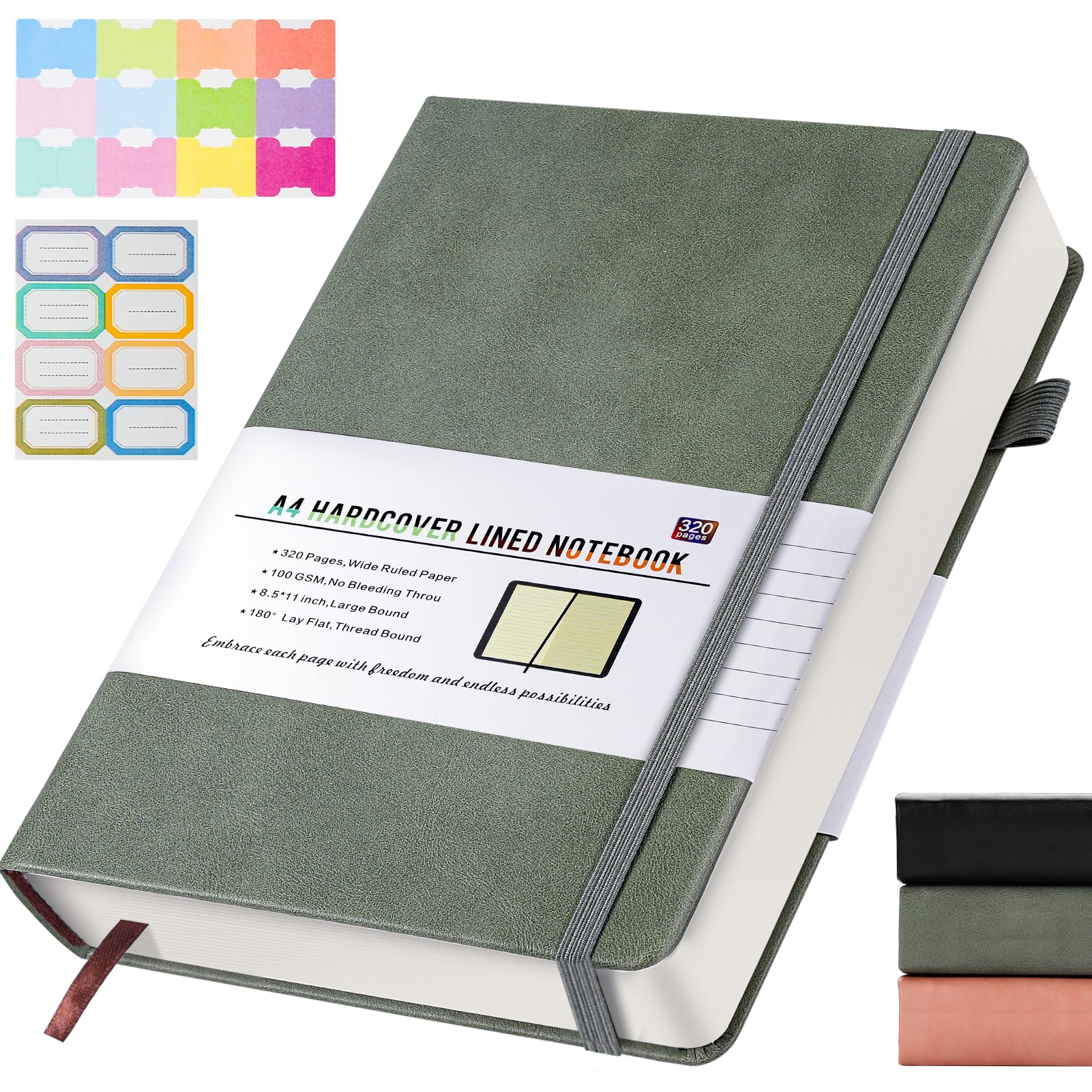 Lined Journal Notebook -320 Pages A4 Journals for Writing Ruled ...