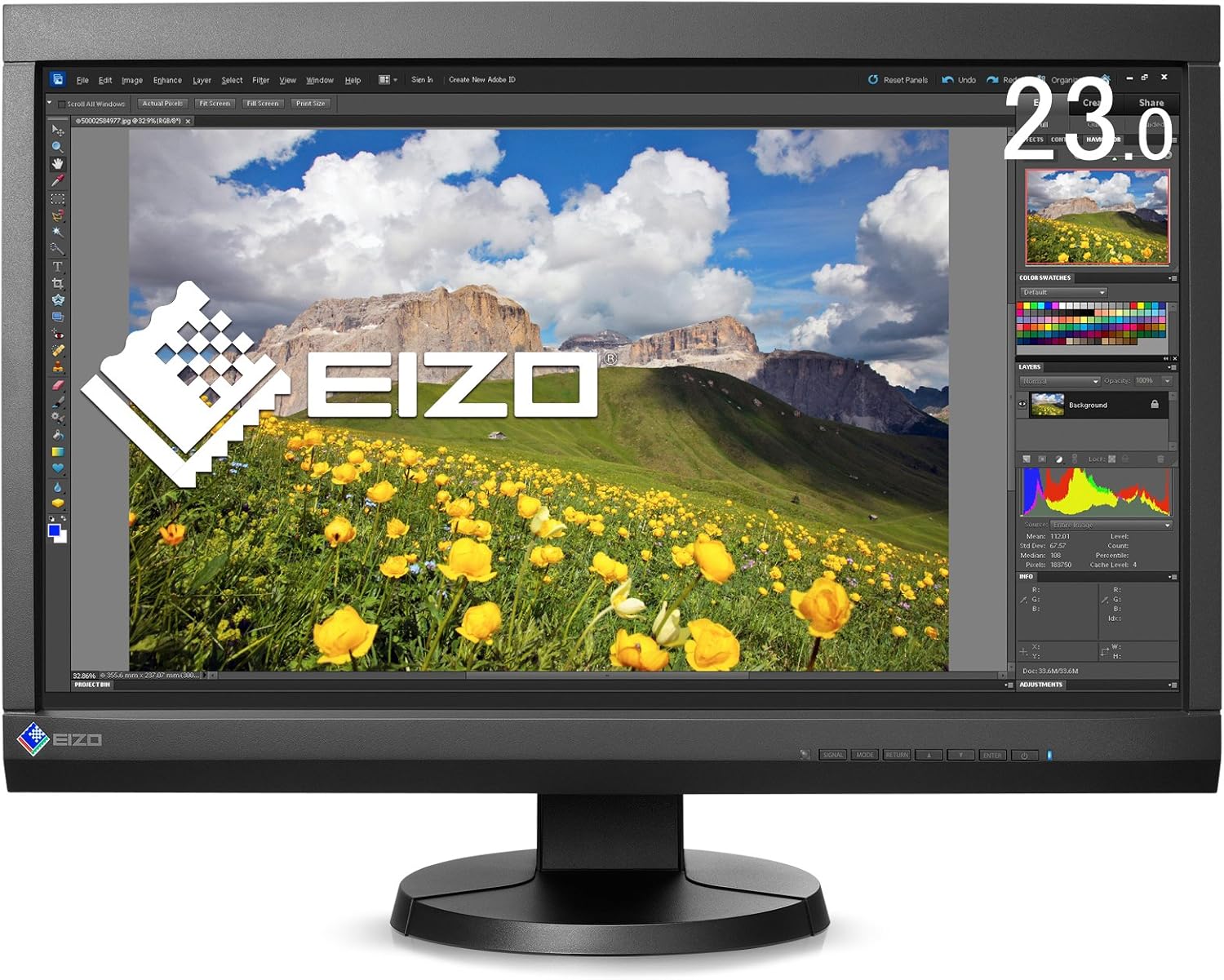 Eizo ColorEdge CS230-BK-Inch IPS LCD Color Management Monitor - Black ...