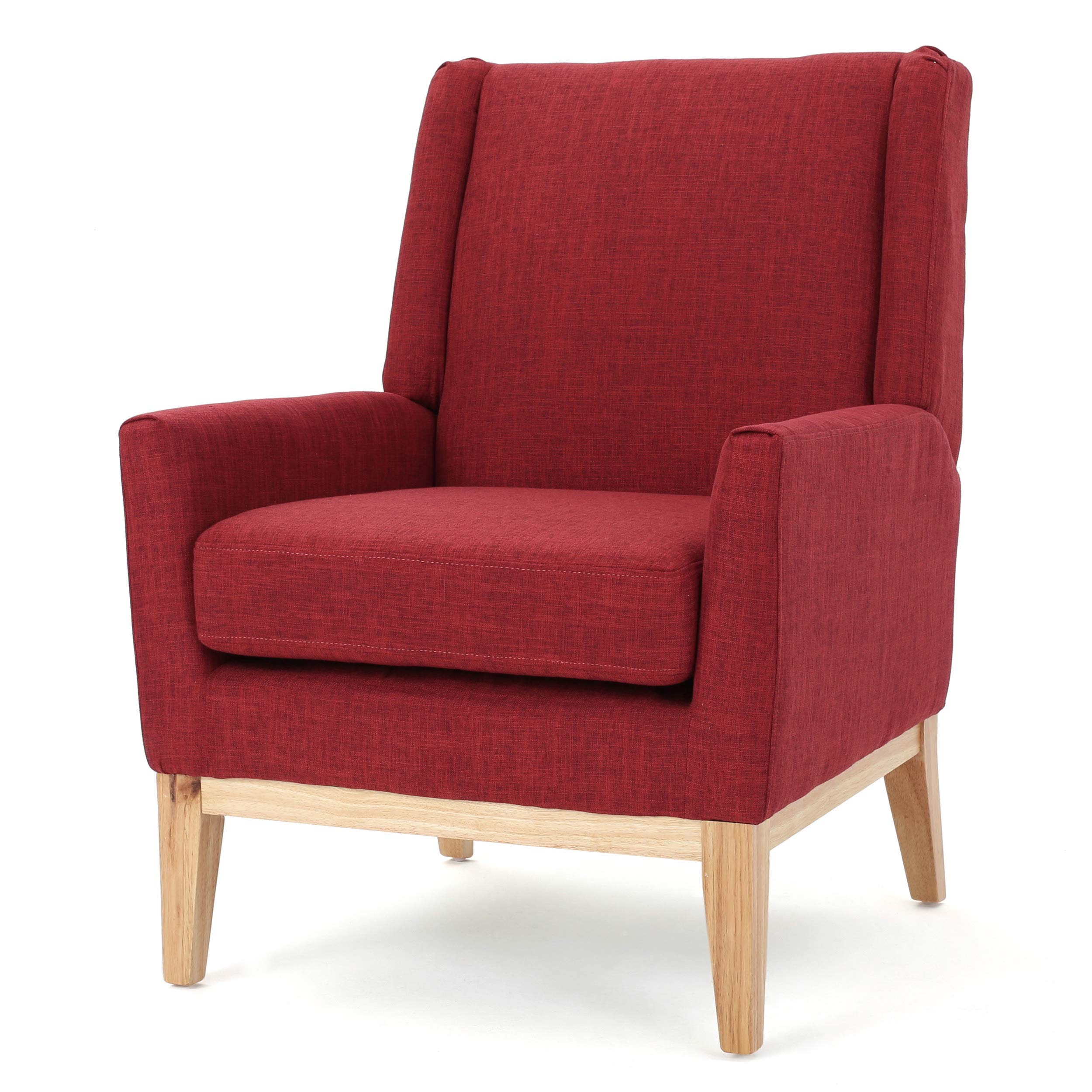 Christopher Knight Home Aurla Fabric Accent Chair, Red 27.5D x 28.5W x ...