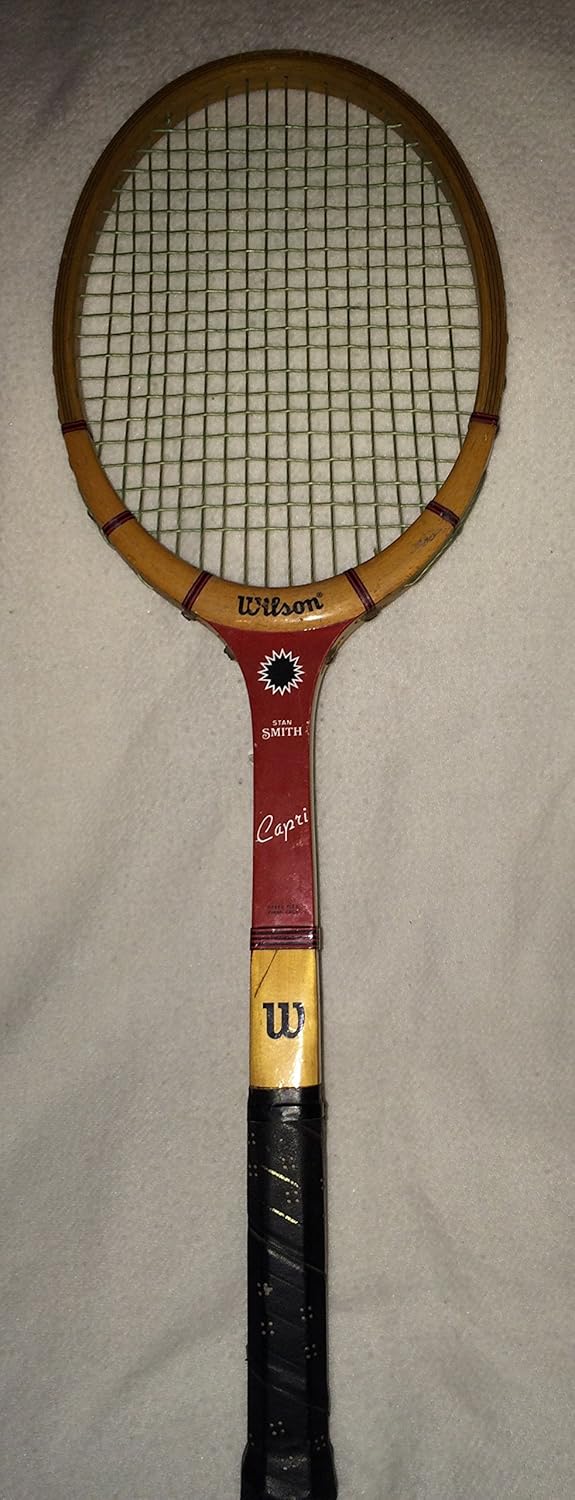 Amazon.com : Wilson Stan Smith Capri Wood Tennis Racquet Vintage ...