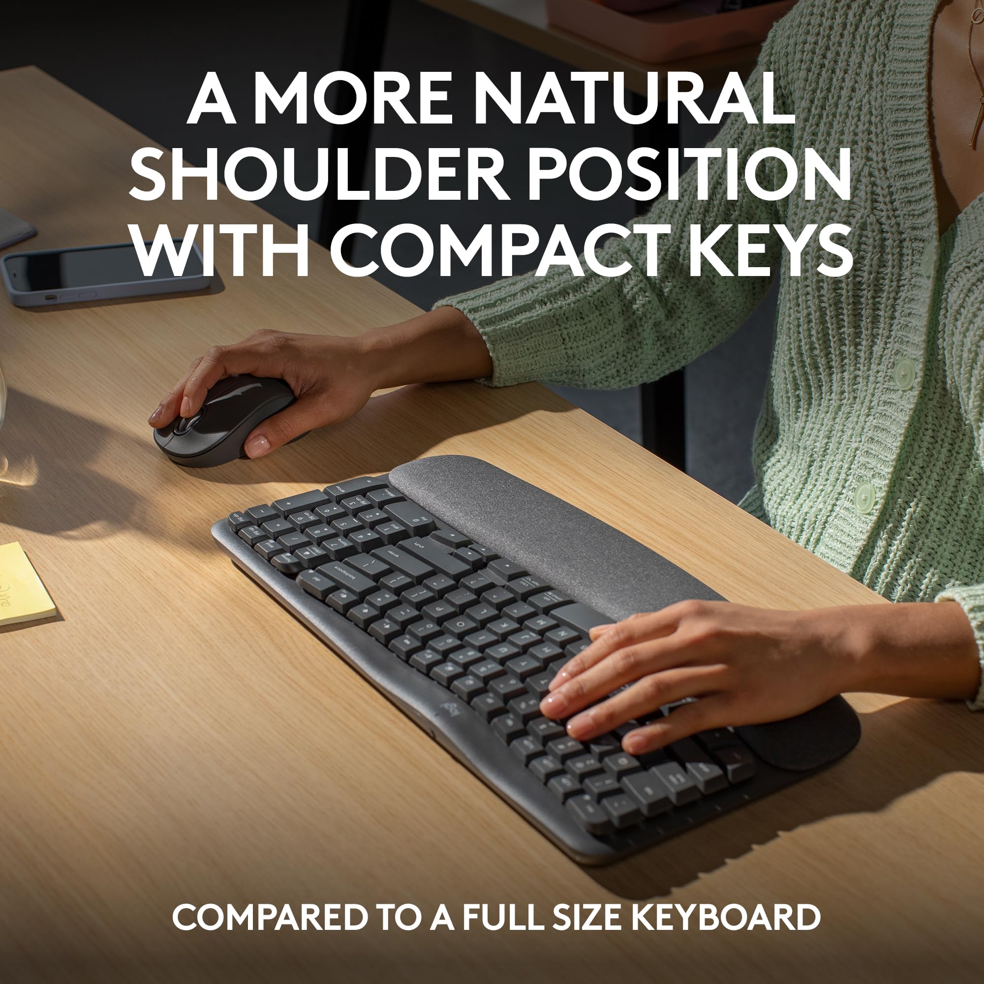 Mua Logitech Wave Keys MK670 Combo, Wireless Ergonomic Keyboard with ...