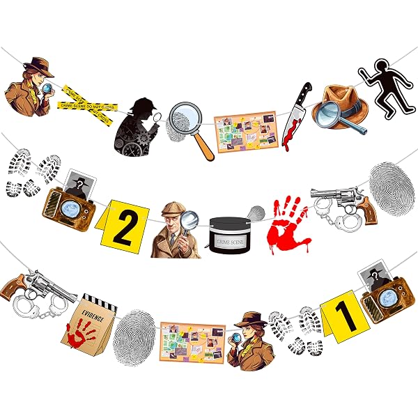 Men In Black Costume Accessories Detective Party Decorations 24-Piece ...