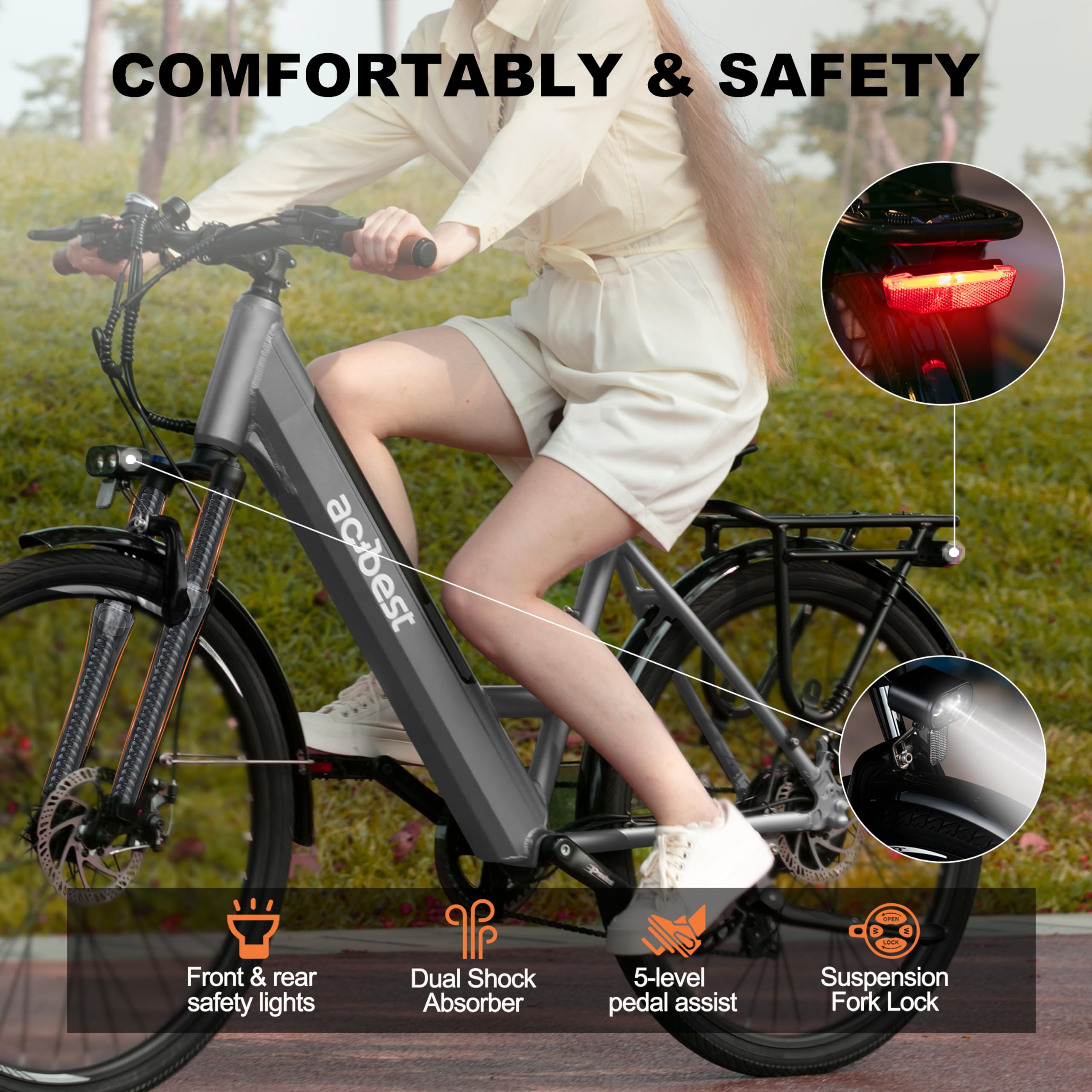 Mua ACTBEST Core Electric Bike for Adults - 468Wh Removable Battery, 26 ...