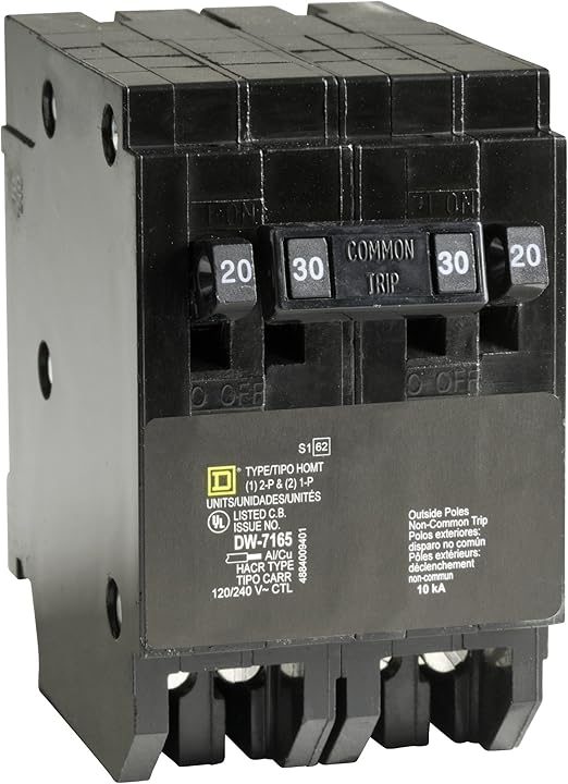 Square D by Schneider Electric HOMT2020230CP Homeline 2-20-Amp Single ...