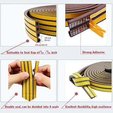 Weather Stripping Tool - 52 Feet, 3m weatherstrip seal, door ...