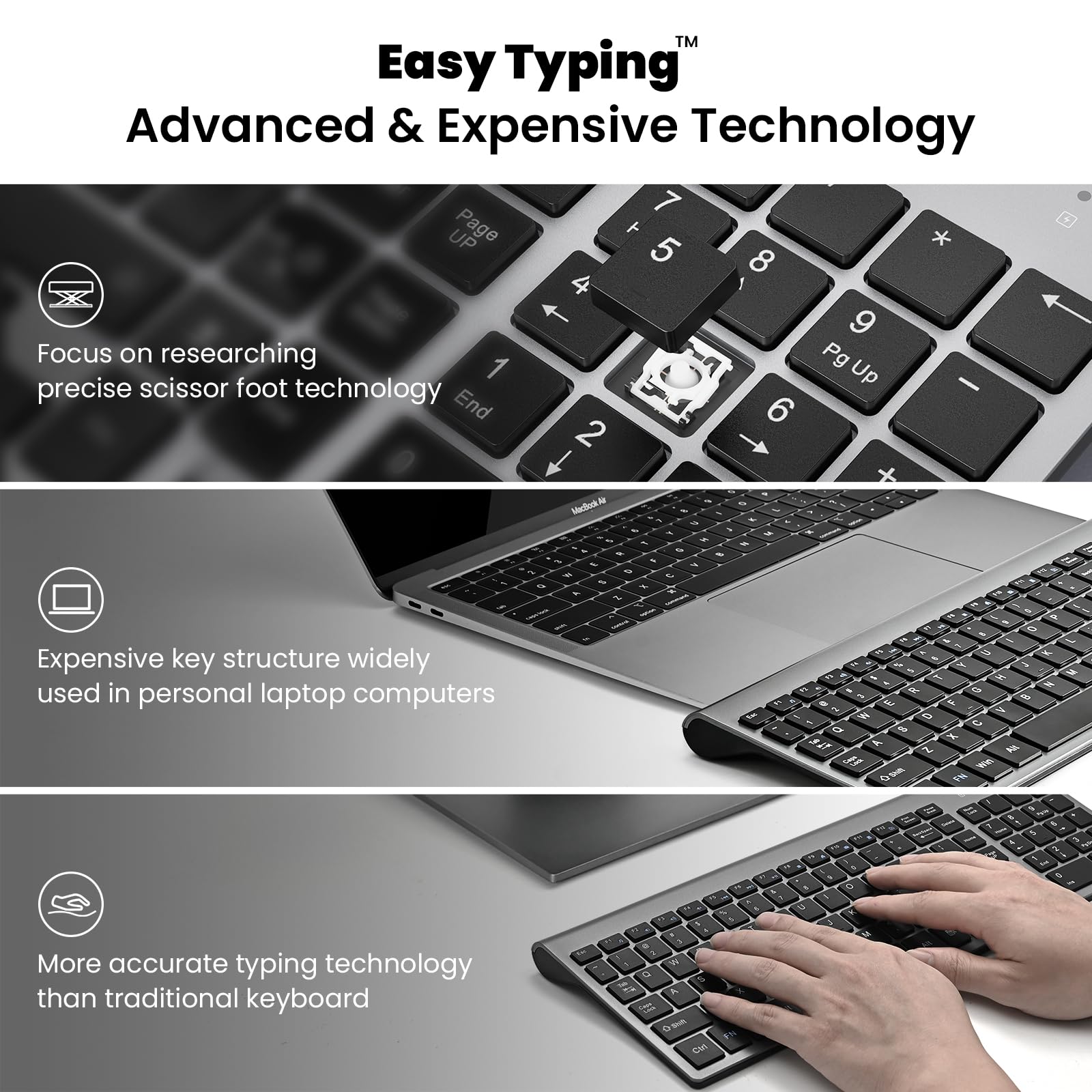 Mua cimetech EasyTyping KF10 Wireless Keyboard and Mouse Combo, [Silent ...