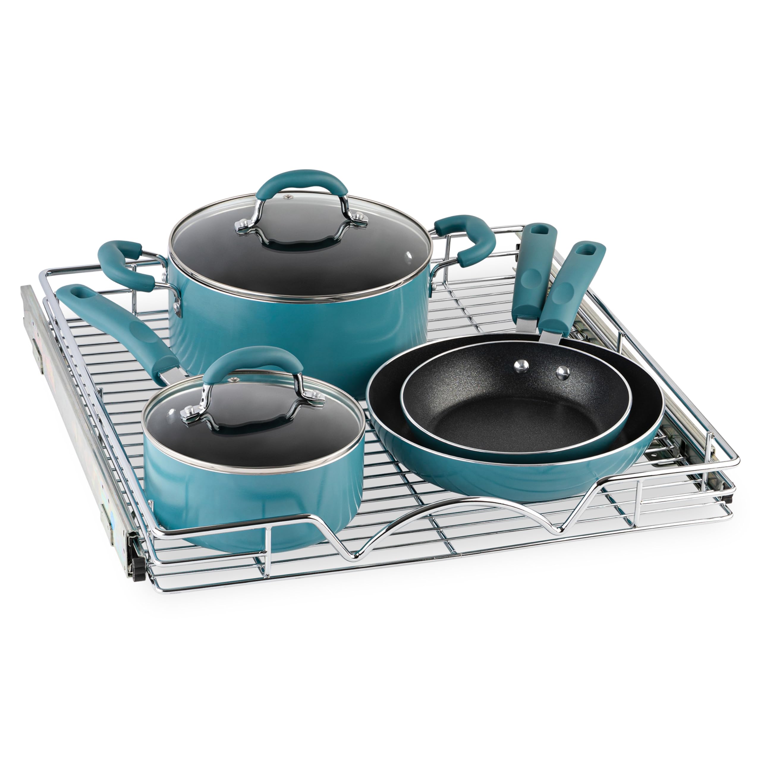 HOLDN’ STORAGE Pull Out Cabinet Organizer, Heavy Duty Caddy w/Lifetime ...