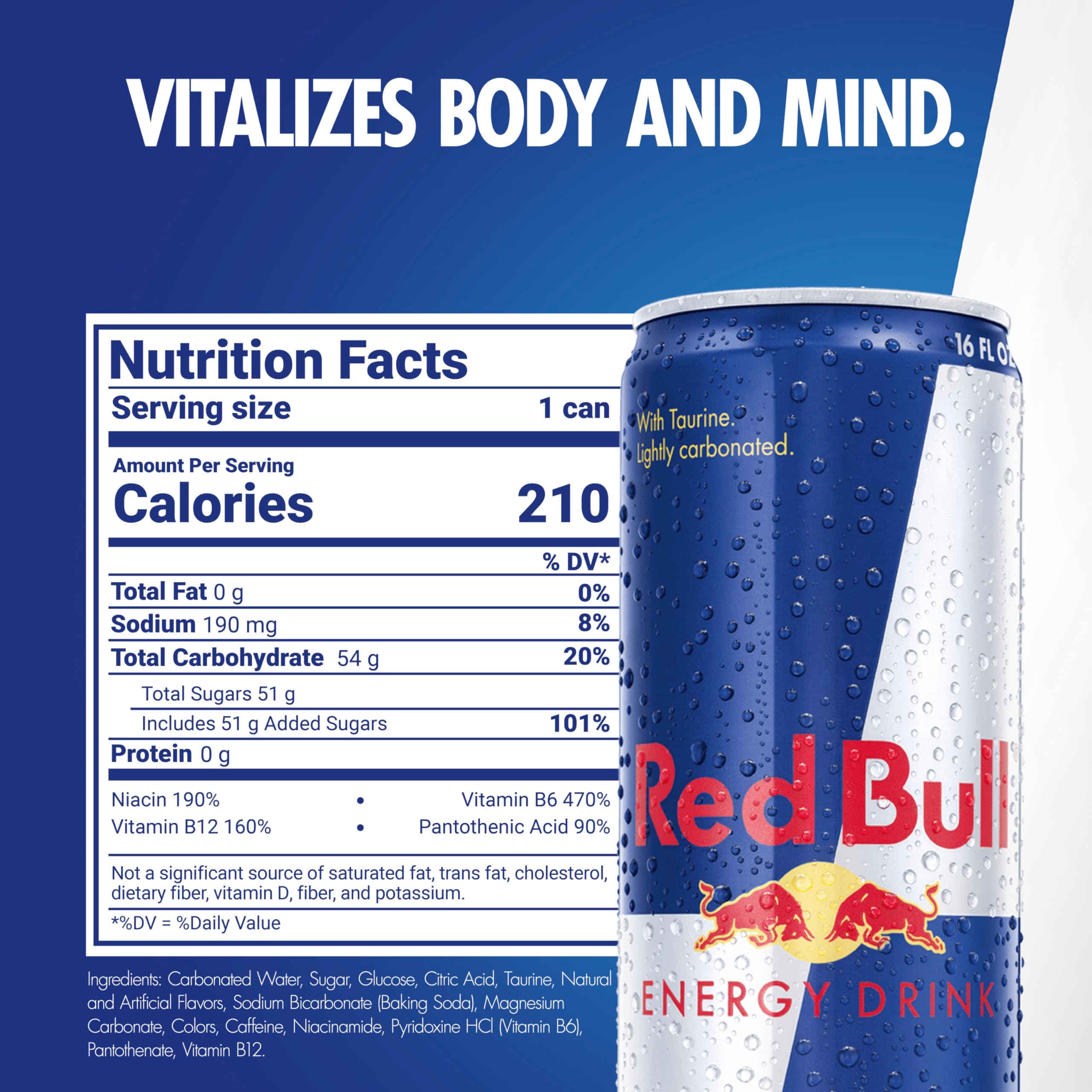 Mua Red Bull Energy Drink with 151mg Caffeine plus Taurine & B Vitamins ...