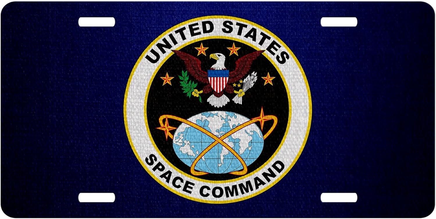 Amazon.com: ExpressItBest Premium Aluminum License Plate - U.S. Space ...