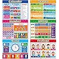 Amazon.com: Educational Preschool Placemats for Kids Set of 6 Boho ...