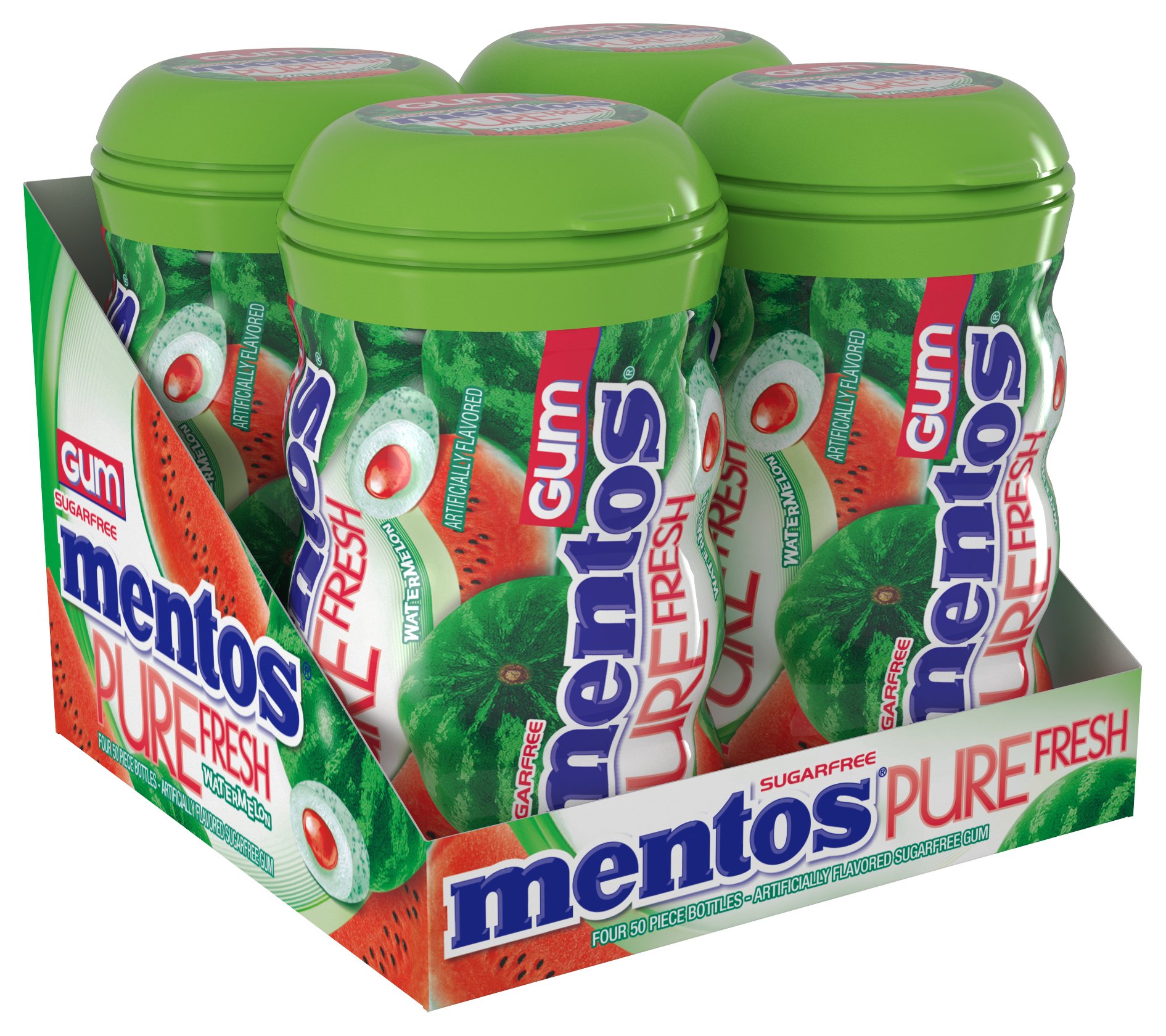 Amazon.com : Mentos Pure Fresh Sugar-Free Chewing Gum with Xylitol ...