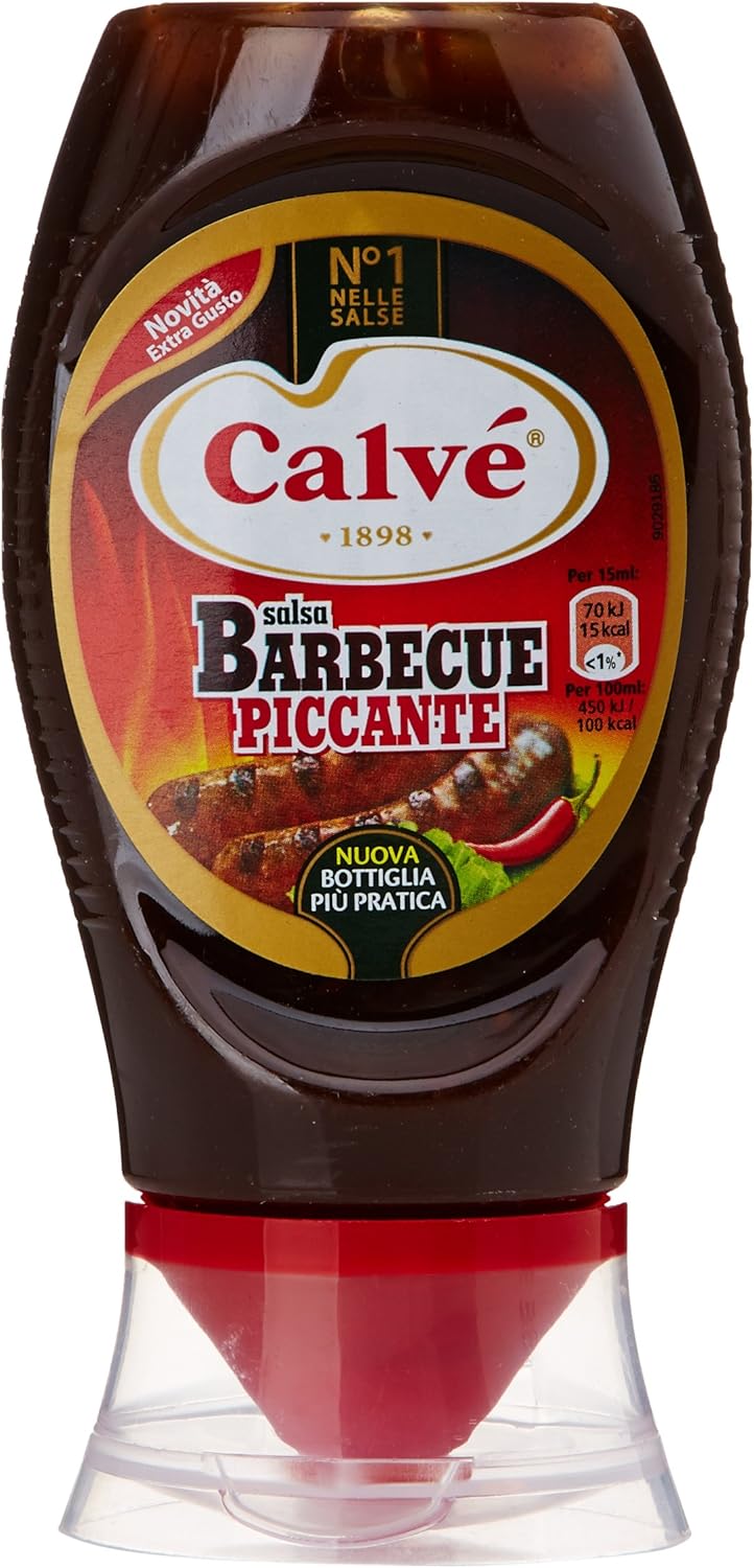 Calvé - Salsa Barbecue, Piccante - 4 pezzi da 250 g [1 kg]: Amazon.it ...