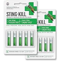 Amazon.com : Sting-Kill First Aid Anesthetic Swabs, Instant Pain + Itch ...