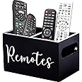 Amazon.com: ESEHGS Wooden TV Remote Holder - Caddy with 2 Compartments ...