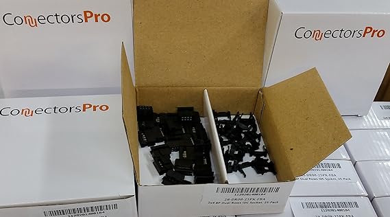 Amazon.com: Pc Accessories - Connectors Pro 25-PACK IDC 2X3 6 Pins Dual Row Sockets for Flat ...
