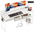 Amazon.com: JOISCOPE Home Office Desk with Power Outlets (3AC, USB ...