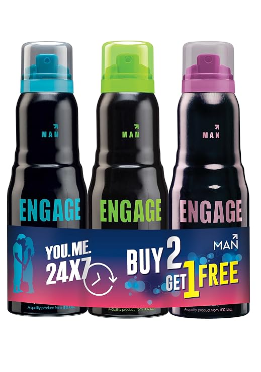 Buy Engage Combo Pack Deo Sprays, Mate and Jump with Free Intensity Deo ...