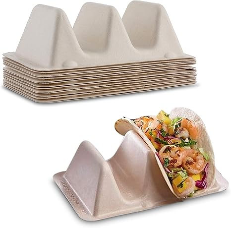 Pulp Fiber Taco Holder or Stand Up Divider Perfect for Keeping Tacos in ...