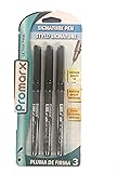 Amazon.com : Promarx 6 Ultra Fine Pens, 3 black, 3 Blue : Office Products