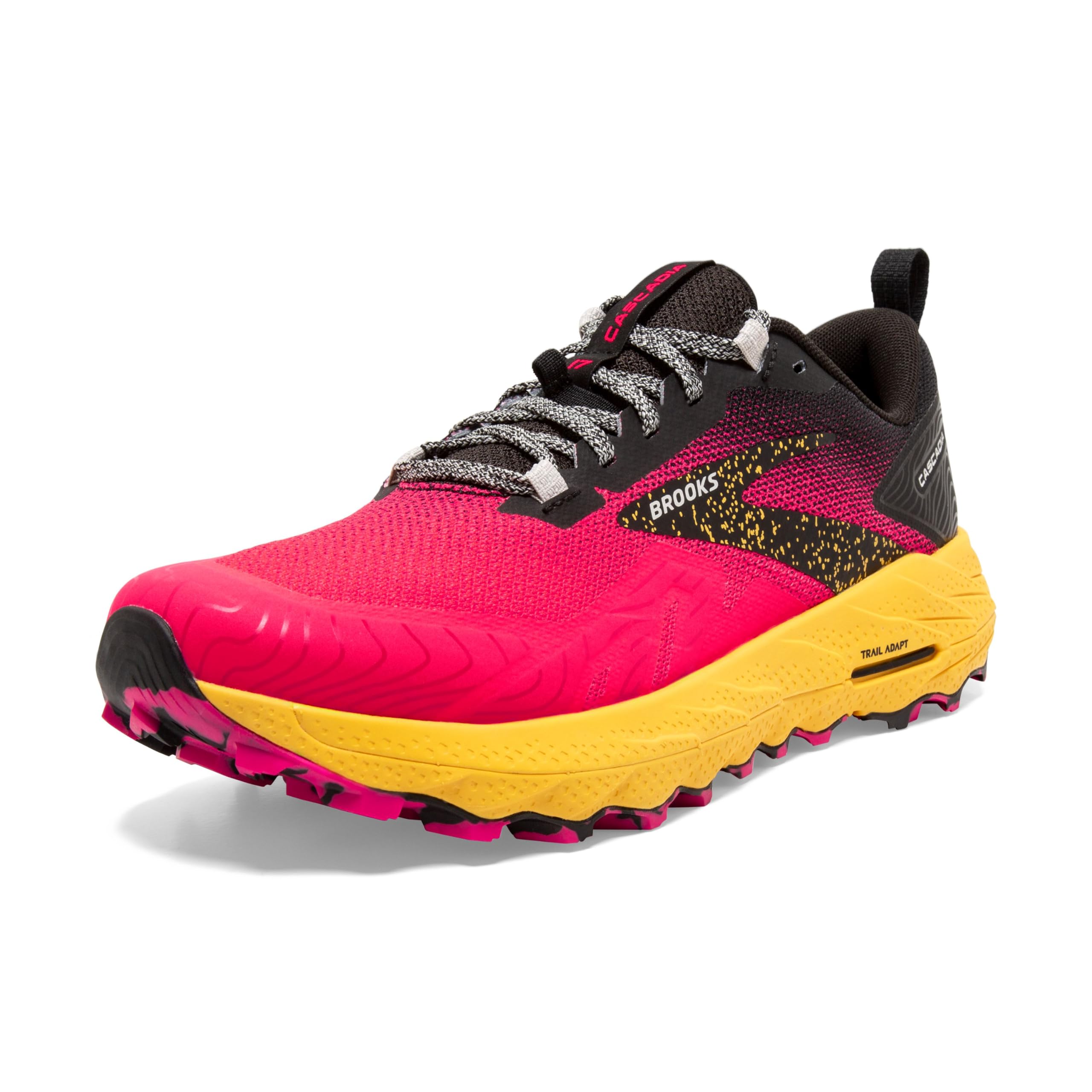 Brooks Women’s Cascadia 17 Trail Running Shoe - Diva Pink/Black/Lemon ...