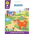 School Zone Mazes Workbook: 32 Pages, Preschool, Kindergarten, Maze ...