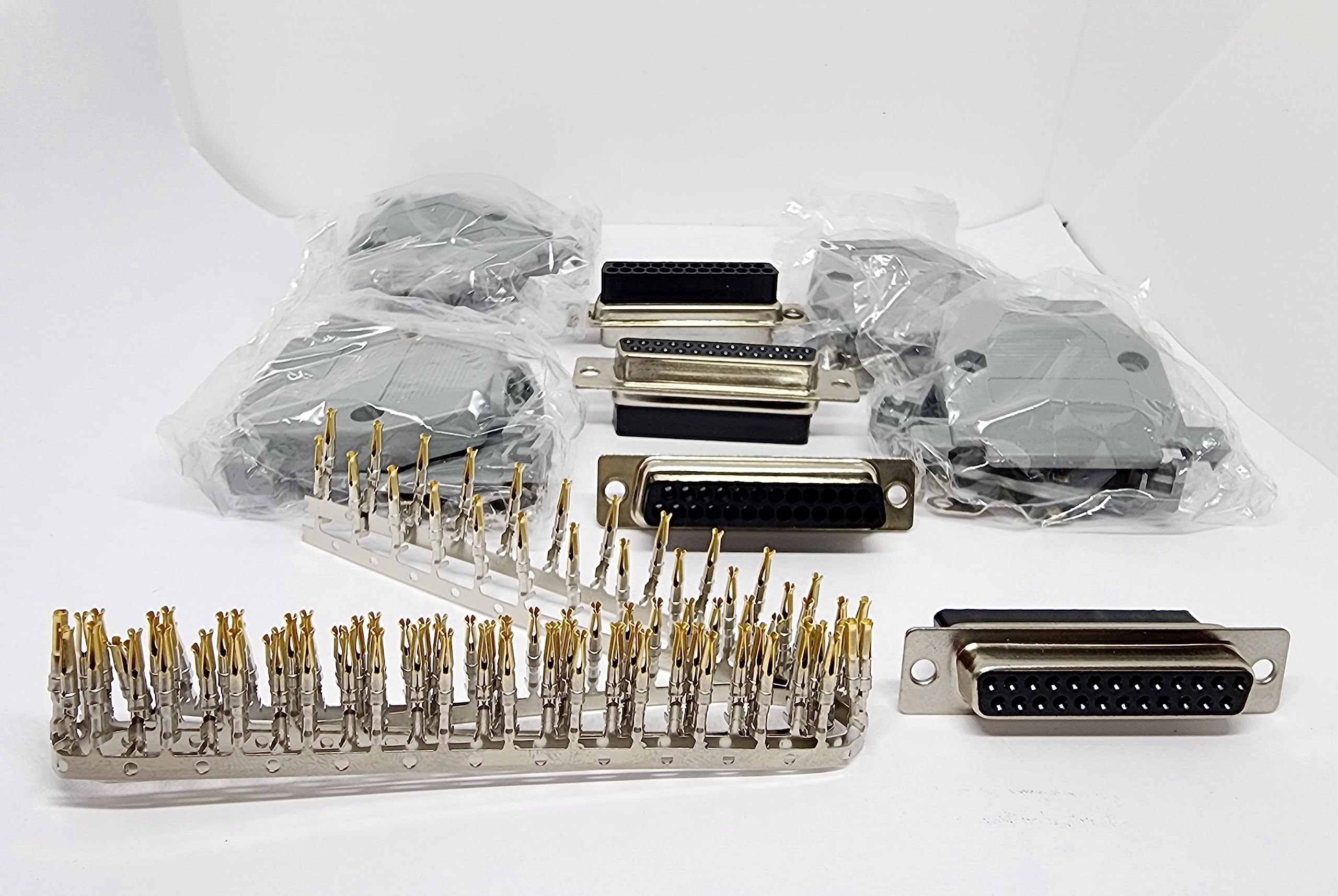 Mua Connectors Pro DB25 Female Connector Kit, 4 Sets with Hoods & 100 ...