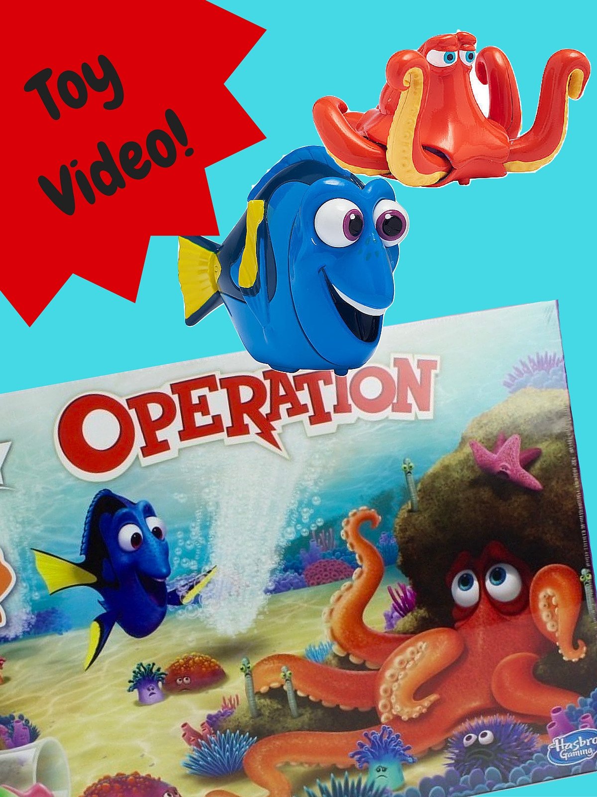 Amazon.com: Finding Dory Operation Board Game Toy Video : Tic Tac Toy ...