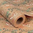 Amazon.com: WRAPAHOLIC Kraft Christmas Wrapping Paper - 30 Inch X 100 ...