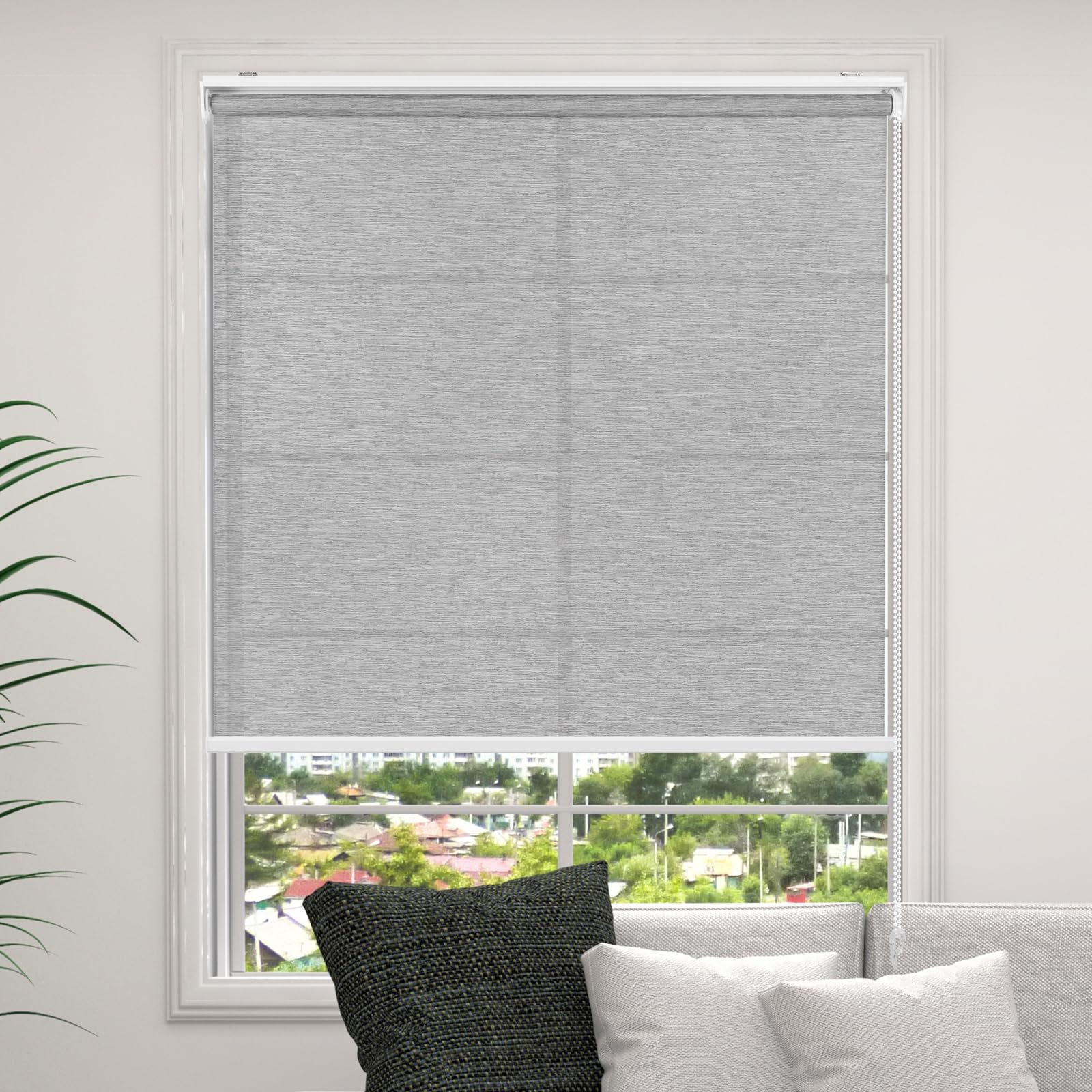 RED GRAPES Light Filtering Roller Shades for Indoor Windows Jacquard ...