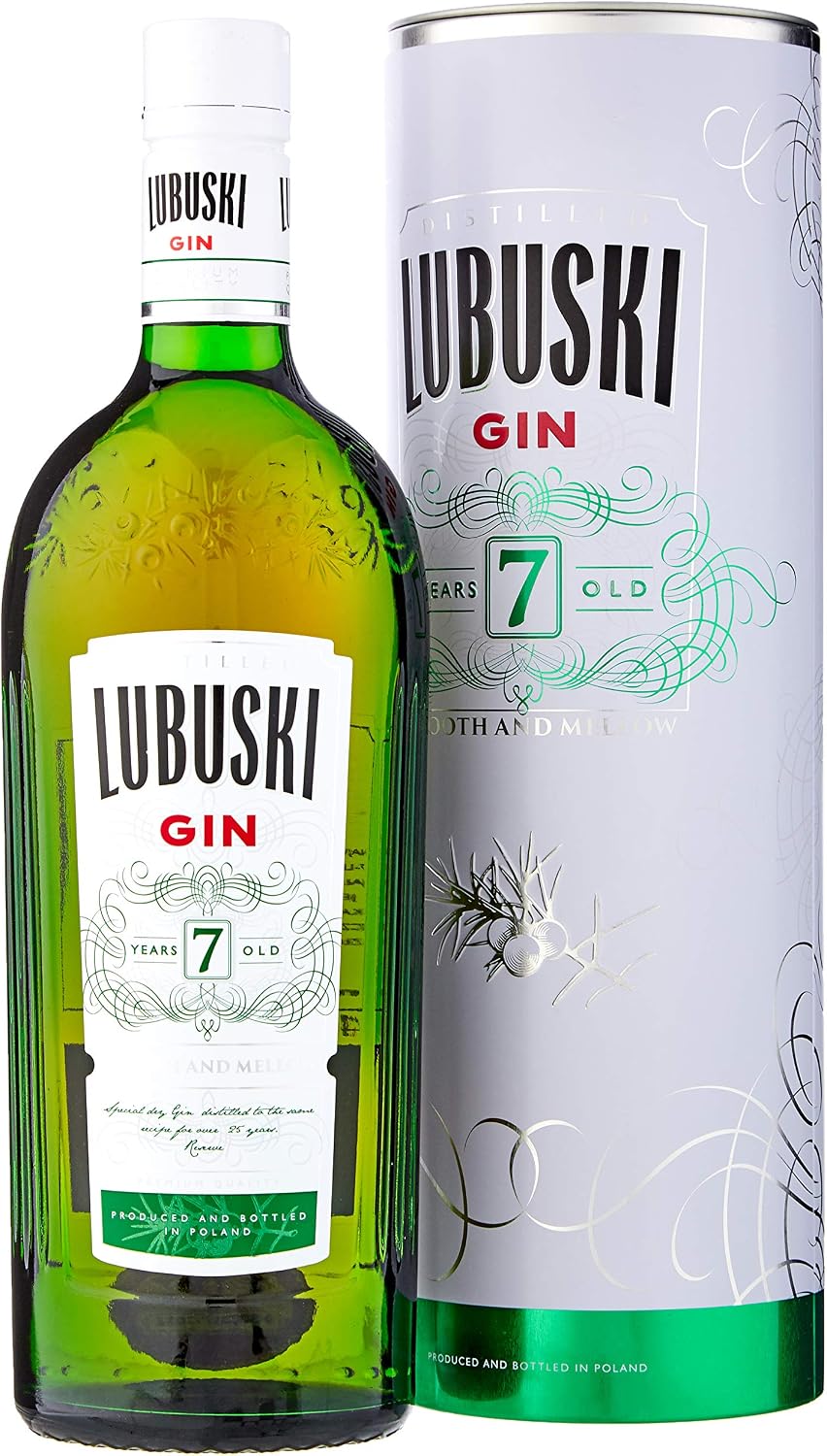 Lubuski 7 Year Old Oak-Aged Polish Gin Gift Box, 70 cl: Amazon.co.uk ...