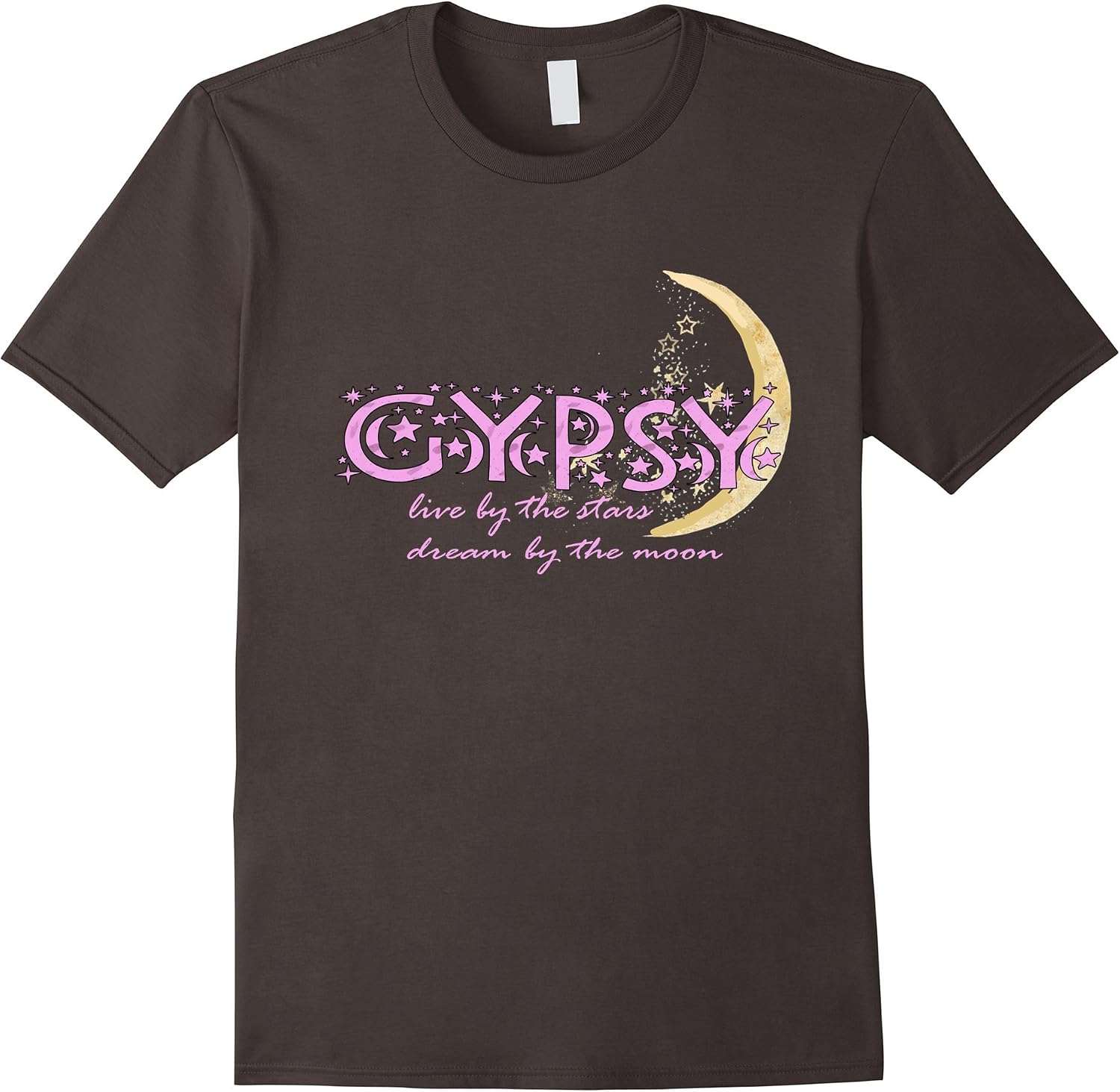 Amazon.com: Gypsy T-Shirt Women's Live by the Stars Moon Hippie Spirit ...