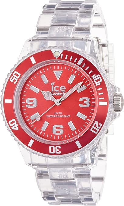 ICE-Watch - Montre Mixte - Quartz Analogique - Ice-Pure - Red - Unisex ...