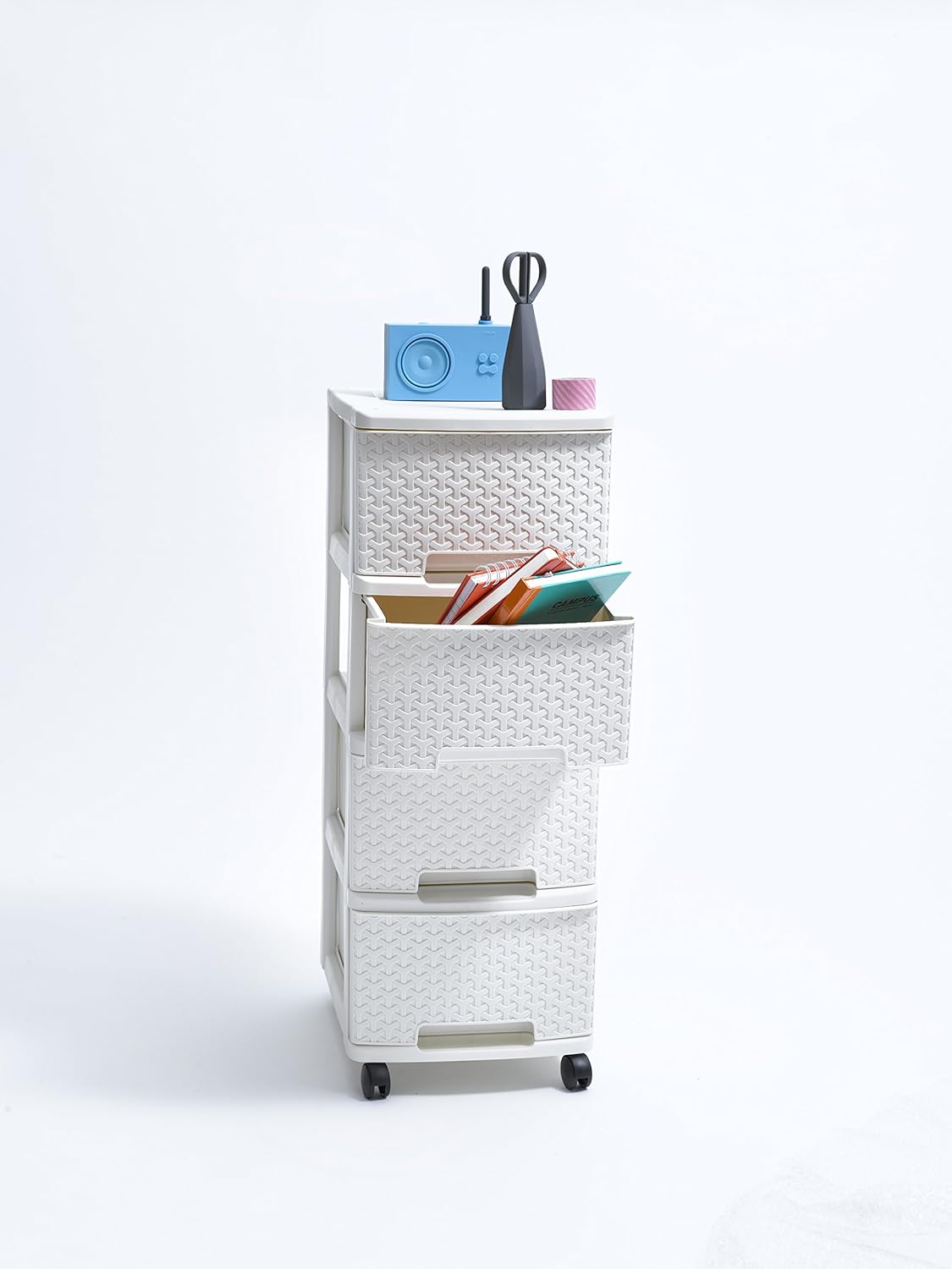 CURVER Drawer, Plastic and Wicker, Cream – BigaMart