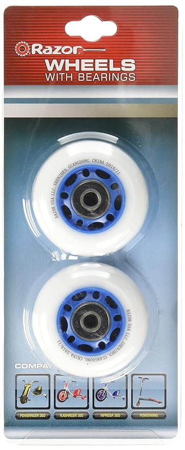 Razor PowerWing RipRider 360 Replacement Rear Wheels, Blue: Amazon.co ...