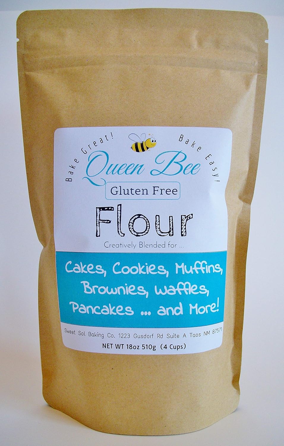 Amazon.com : Queen Bee Gluten Free Baking Flour for Cakes, Cookies ...
